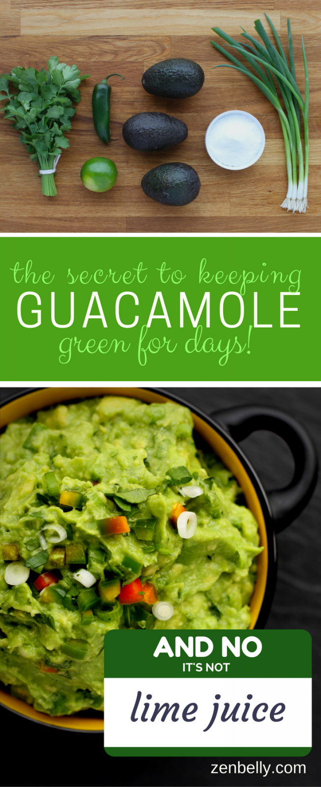 guacamole that doesn't turn brown; it's possible with this trick!