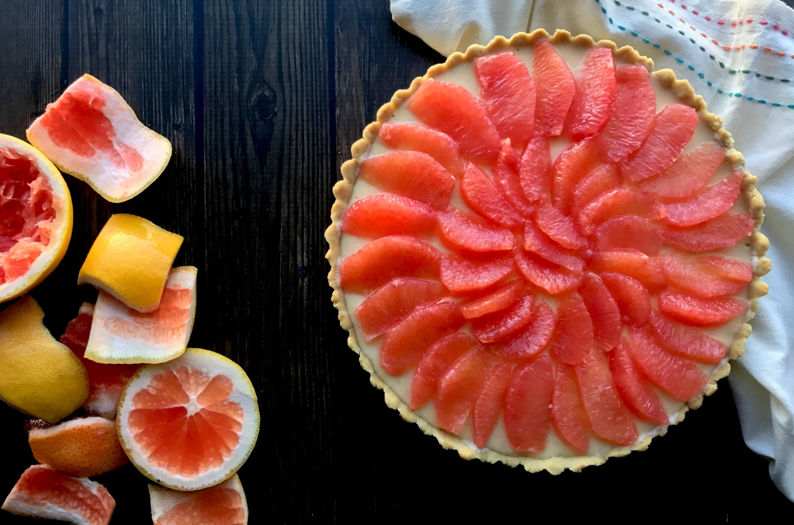 grapefruit tart | paleo, nut-free | zenbelly