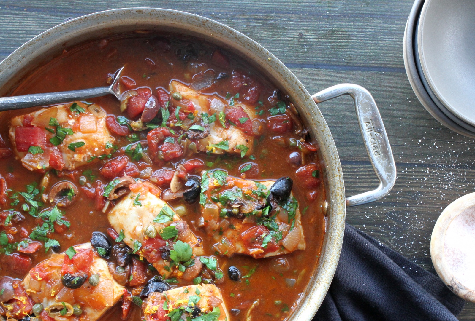 Puttanesca Poached Cod - Foolproof and Flavor-Packed - zenbelly