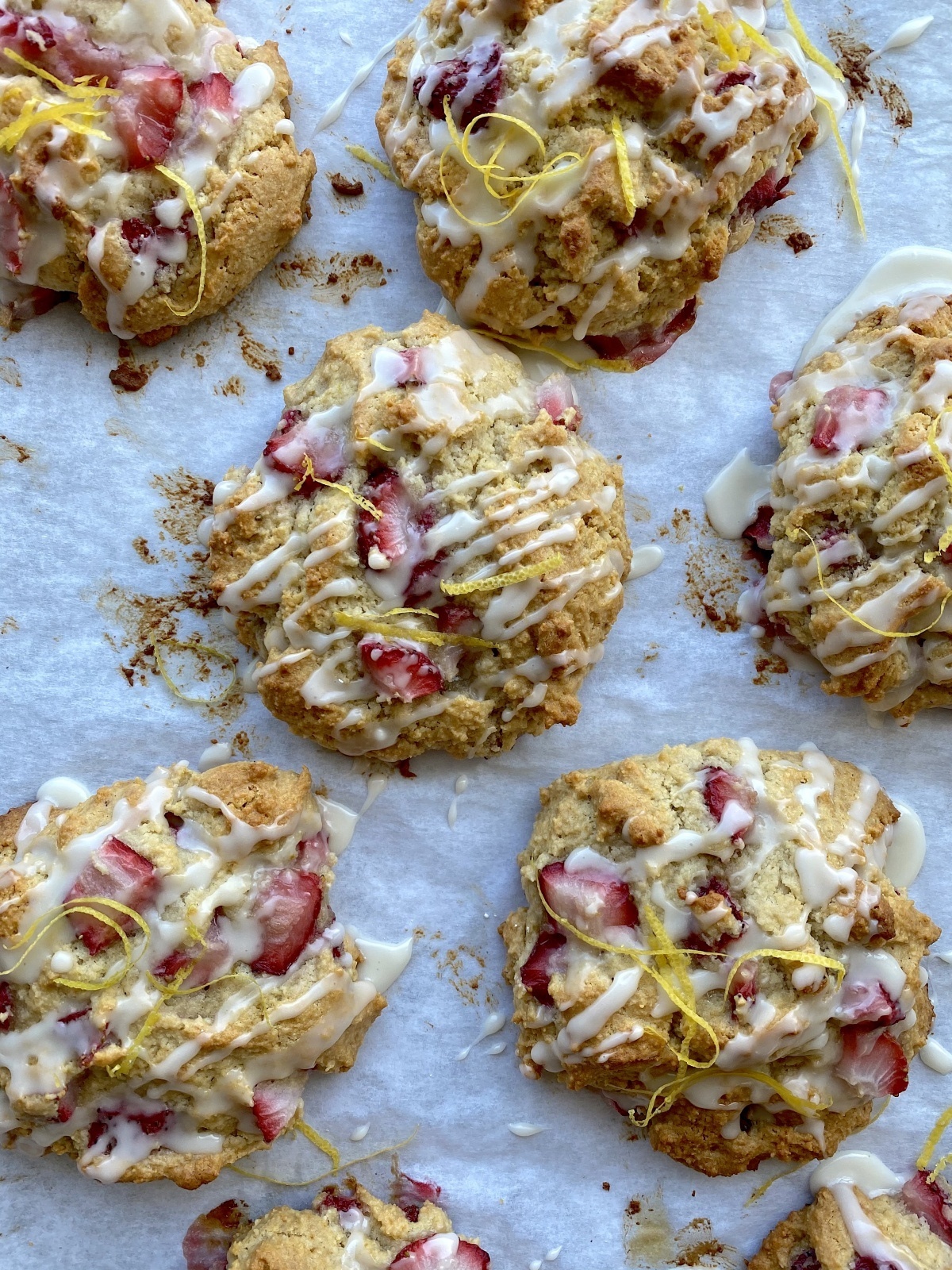 super simple strawberry drop biscuits